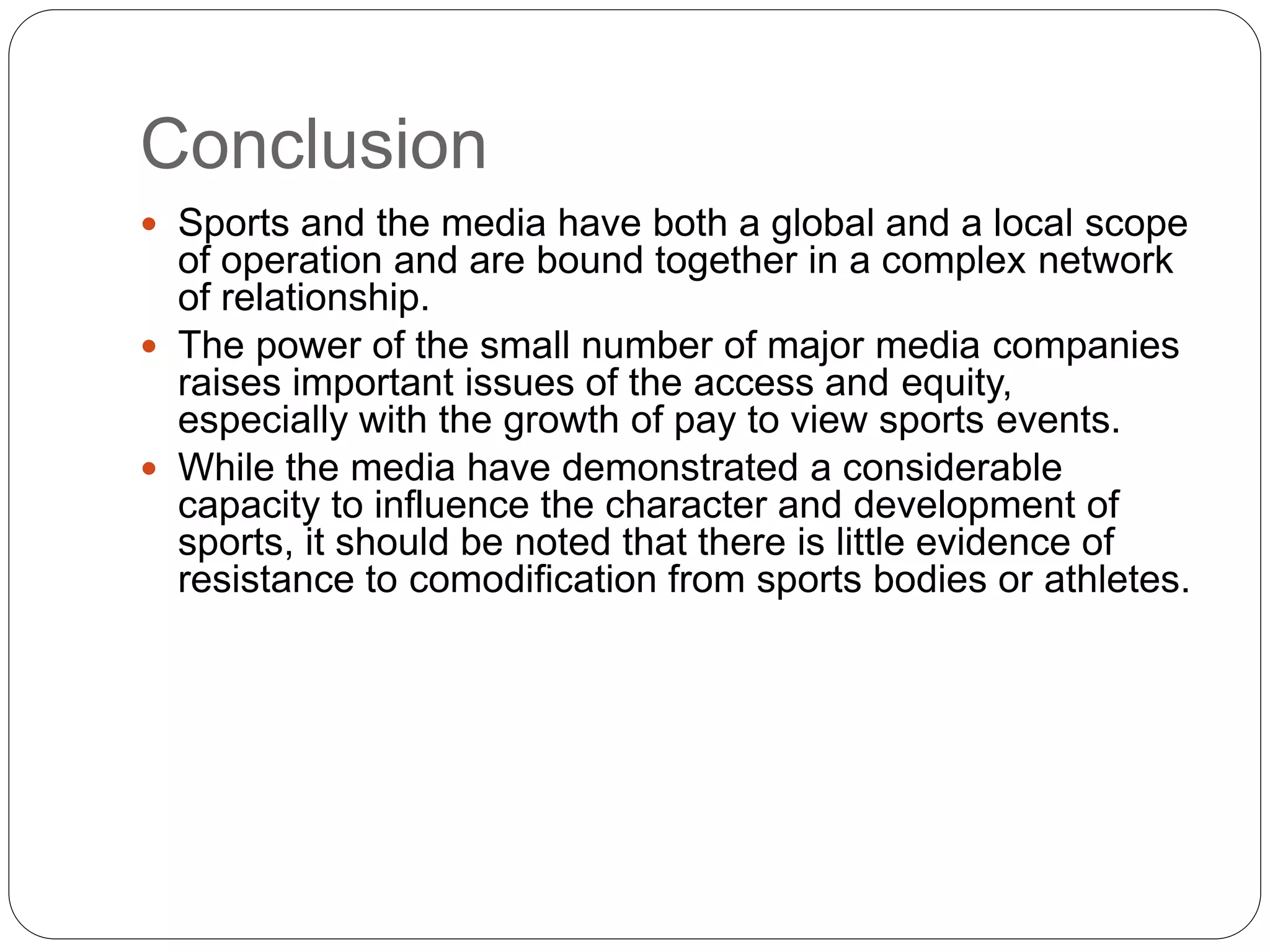 sport and media | PPTX