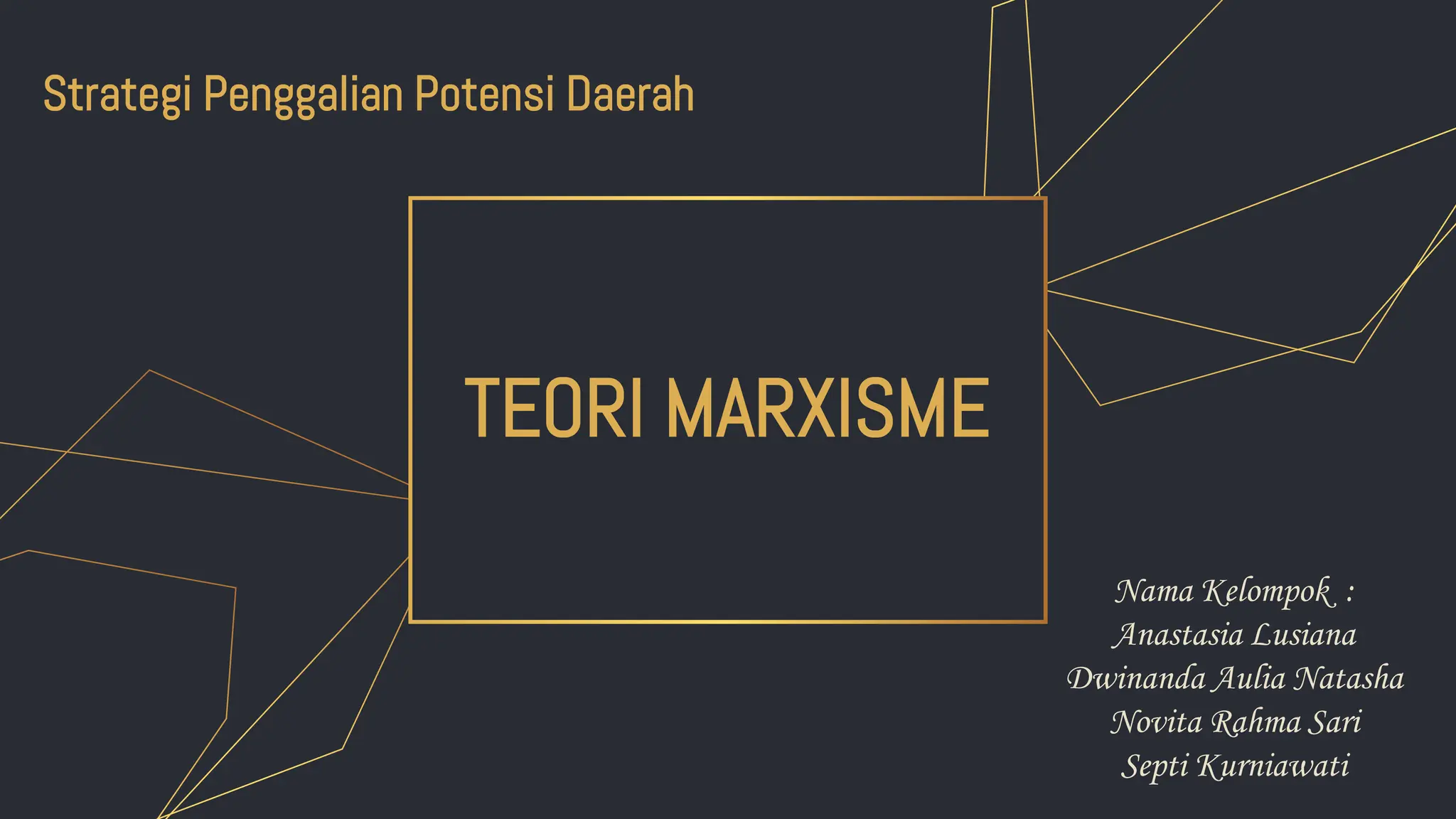 TEORI MARXISME | PPT
