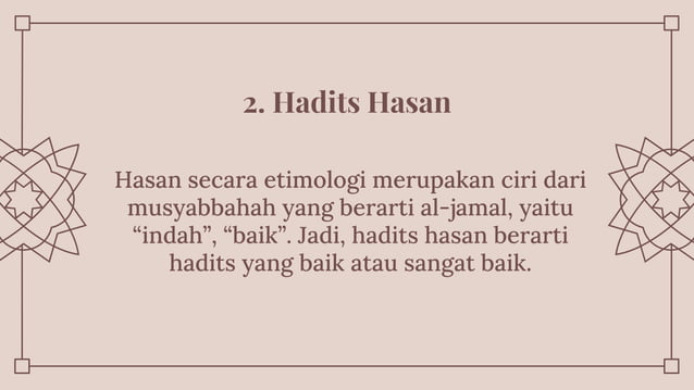 komponen hadist dan klasifikasi hadist | PPTX