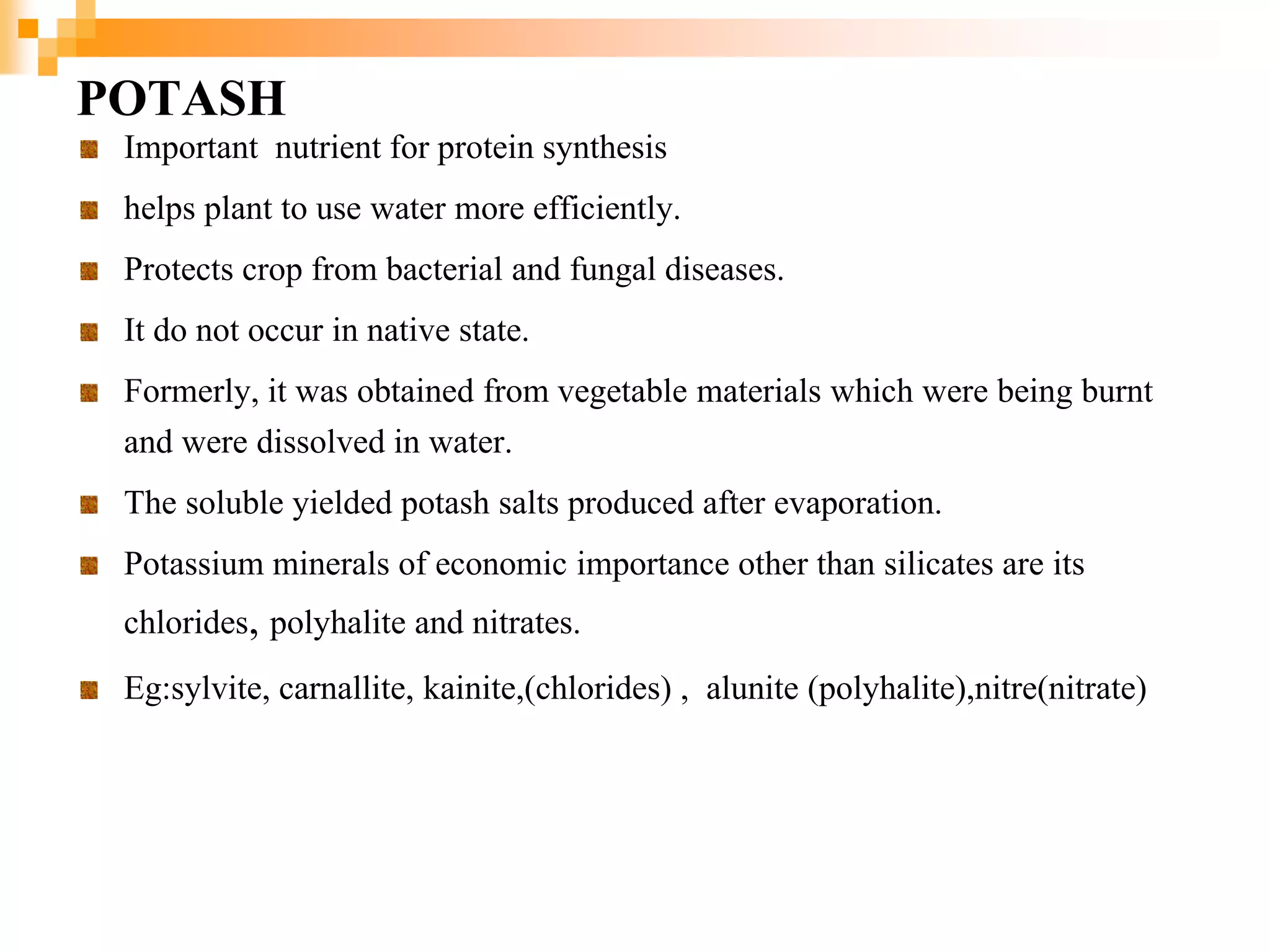 ECONOMIC GEOLOGY-MINERALS USED IN GLASS, FERTILIZER, CERAMIC, PAINT AND ...