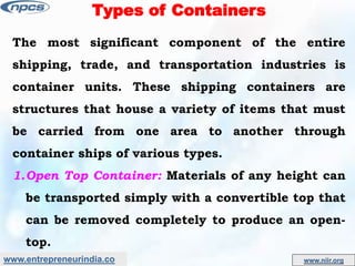 Lucrative Production Business of Steel Shipping Containers (Cargo ...