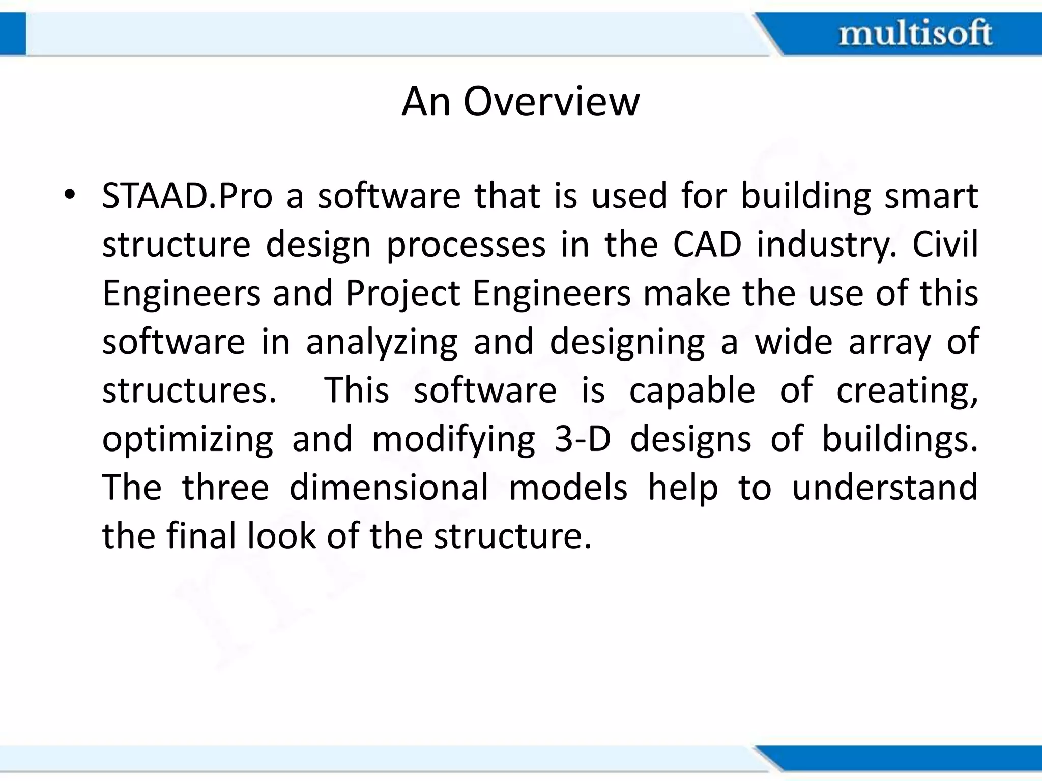 Learn Staad. Pro Online | PPTX