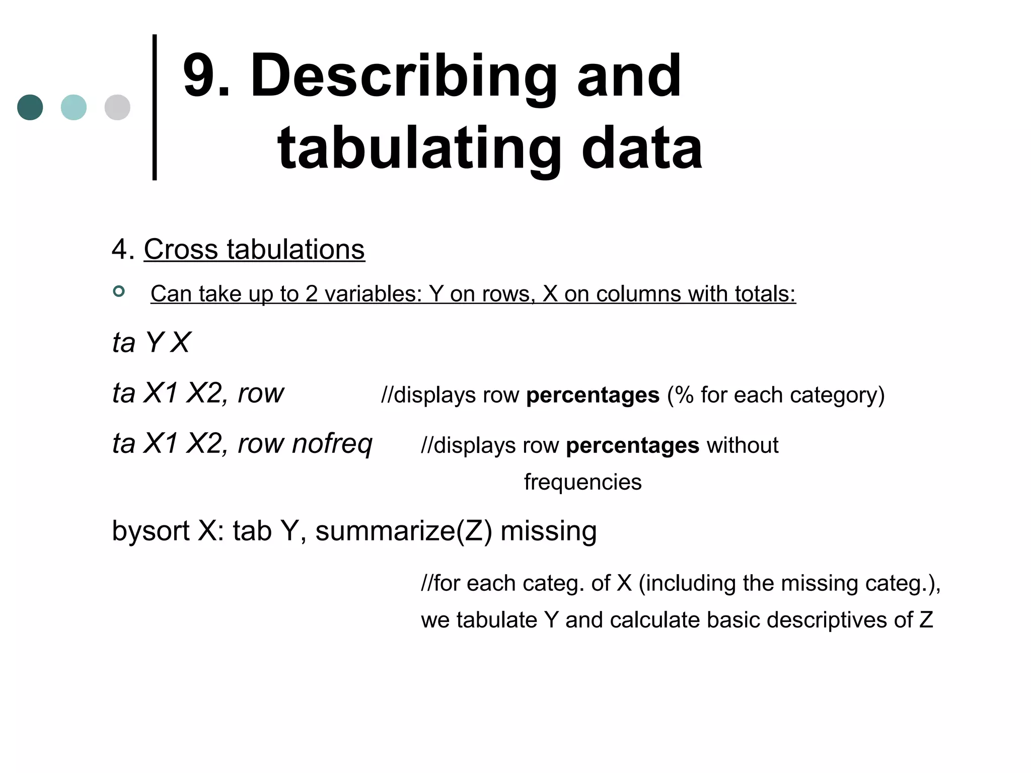 Introduction to Stata | PPT