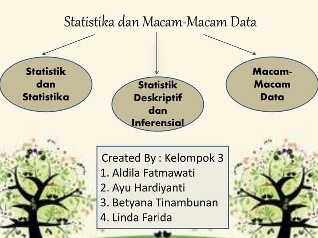 Statistik,Statistika dan Macam-Macam Data | PPTX