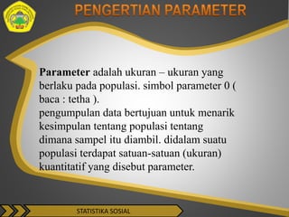 STATISTIKA SOSIAL | PPTX