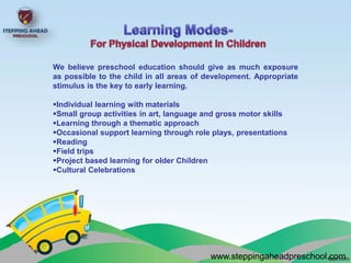 Preschool | Play School | Stepping Ahead Preschool | PPT