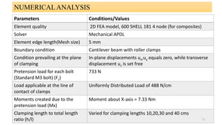 stiffness analysis for beams delaminated | PPTX | Physics | Science
