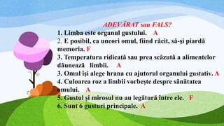 Proiect didactic la științe: Gustul.pptx