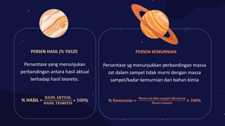 POWERPOINT STOIKIOMETRI KELAS 11 KIMIA 1 | PDF