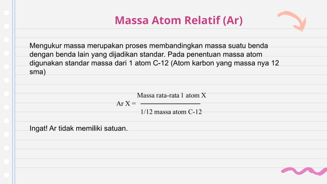 PPT Stoikiometri part 1;Menentukan massa atom relatif | PPTX