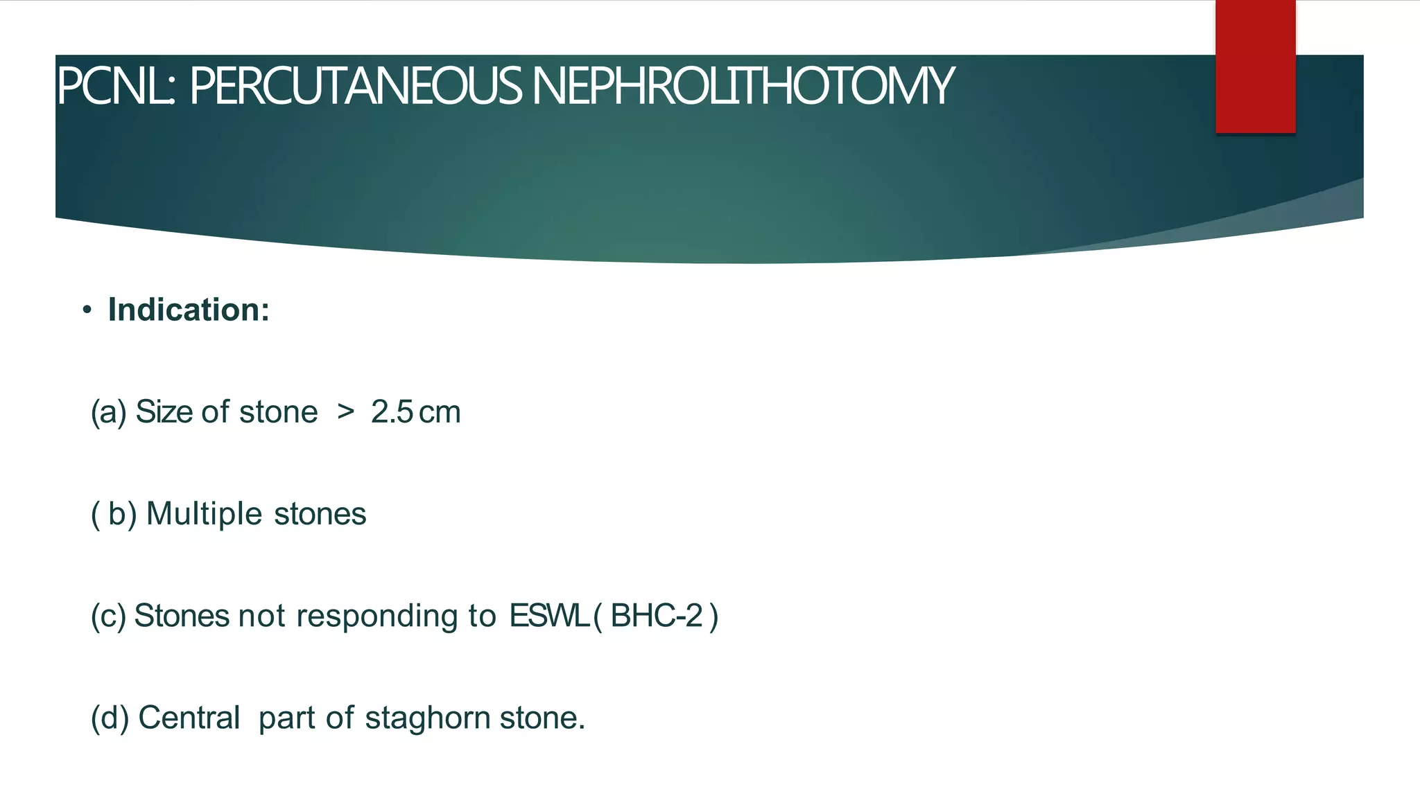 Urinary stone management | PPTX