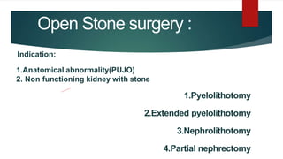 Urinary stone management | PPTX