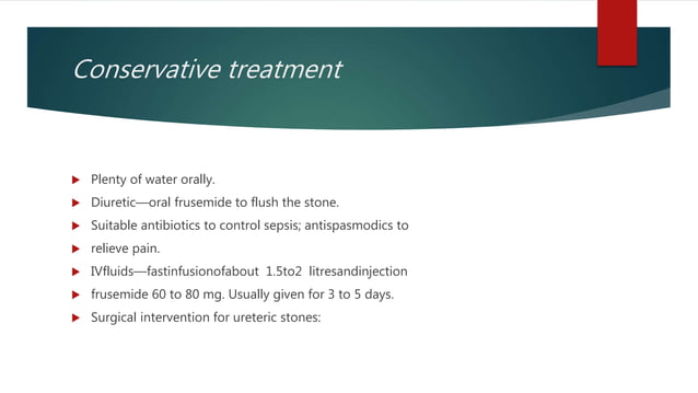 Urinary stone management | PPT