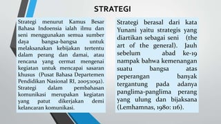 Ppt strategi militer | PPTX