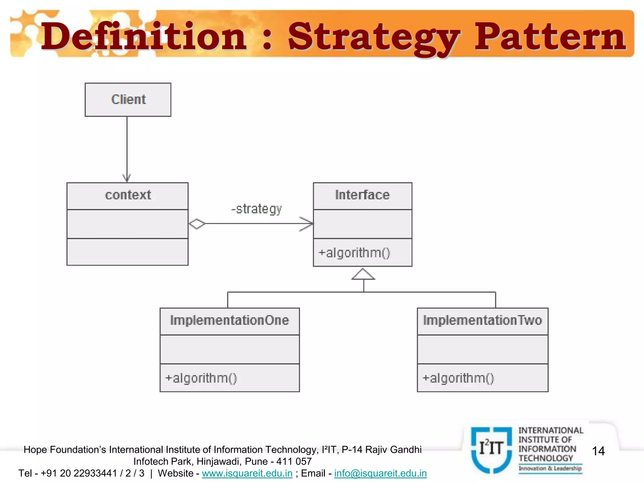 DESIGN PATTERNS: Strategy Patterns | PPTX