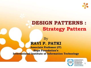 DESIGN PATTERNS: Strategy Patterns | PPTX