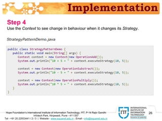 DESIGN PATTERNS: Strategy Patterns | PPTX