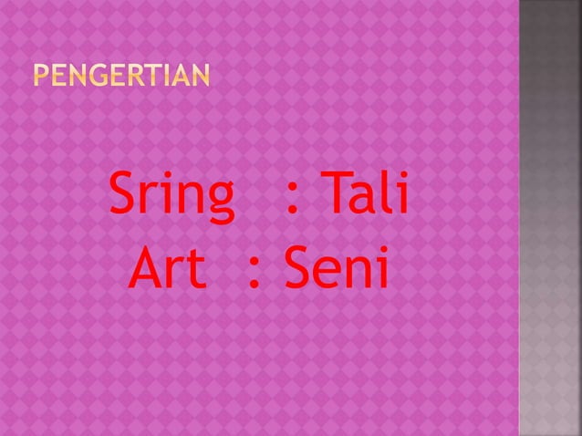 Ppt string art diah | PPTX