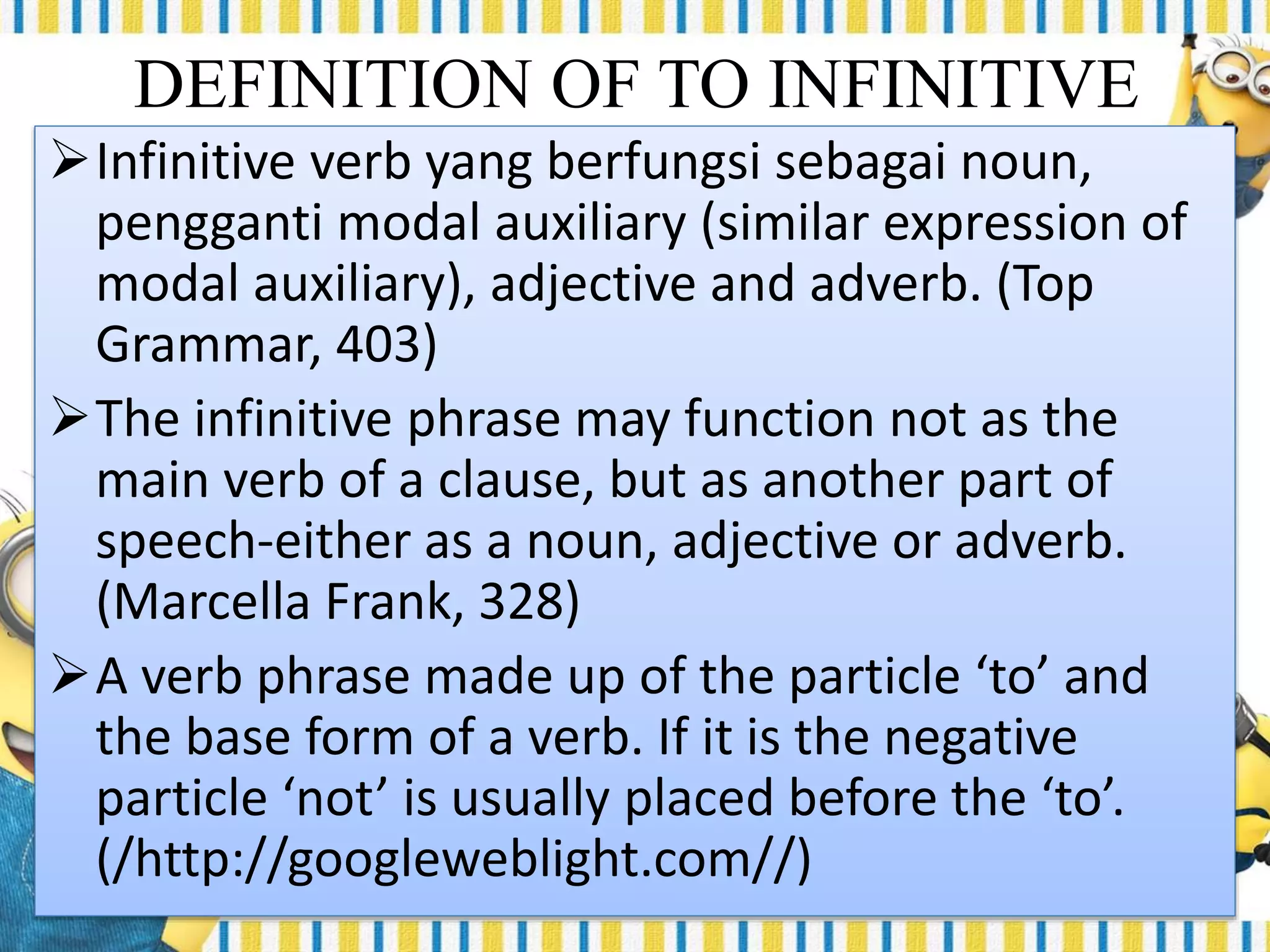 Structure - Gerund and Infinitive | PPT