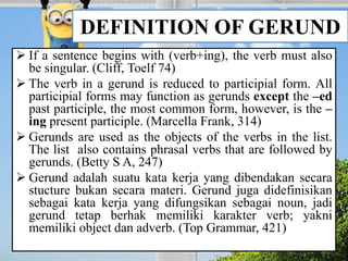 Structure - Gerund and Infinitive | PPT