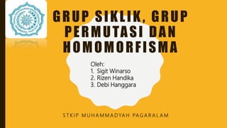 GRUP SIKLIK DAN PERMUTASI | PPT