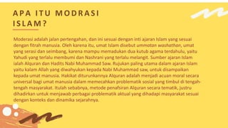 STUDI ISLAM - Moderasi Islam | PPTX