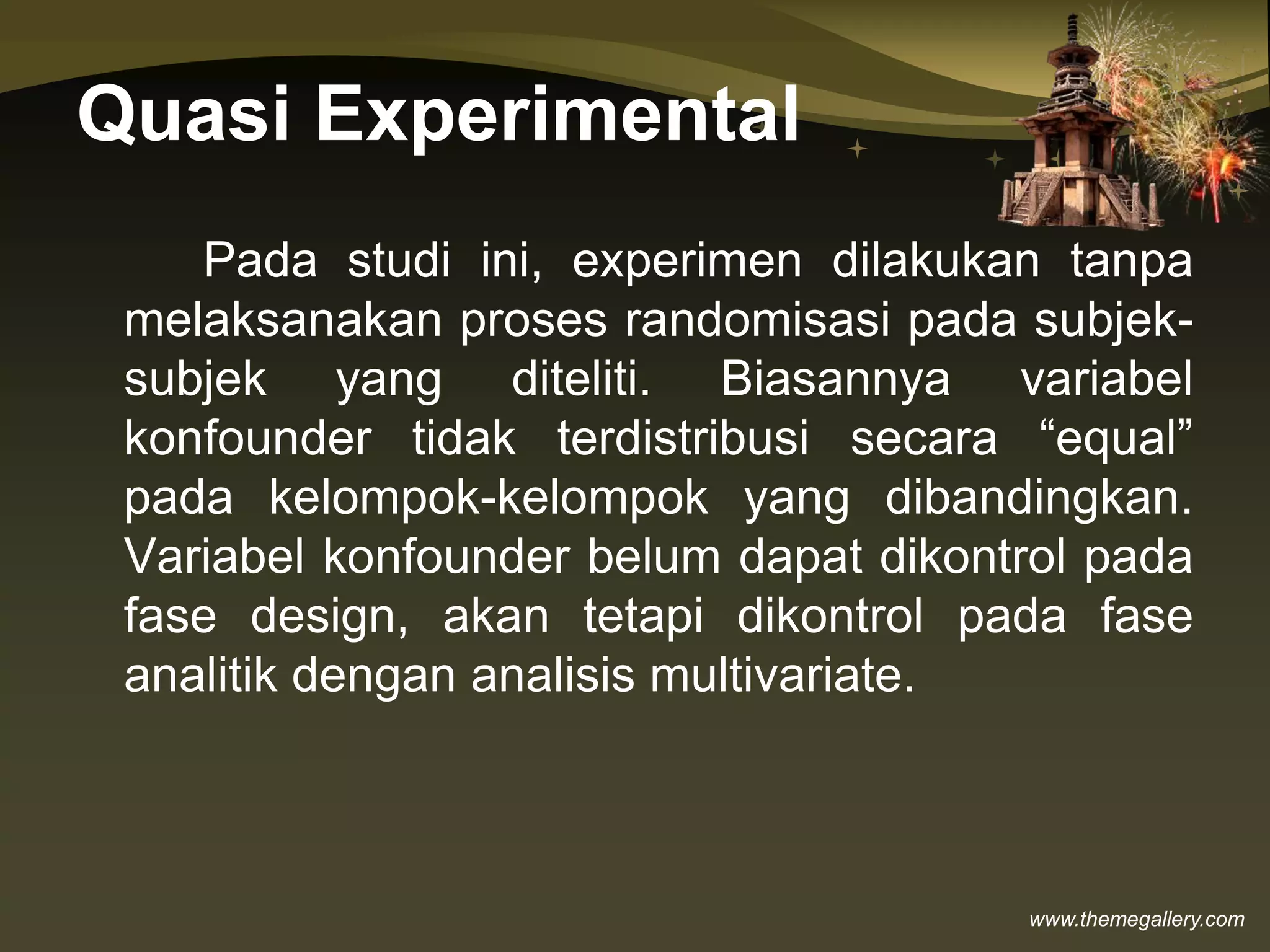 Ppt study eksperimental | PPTX