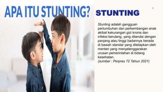 power point tentang stunting, dan pencegahan stunting | PDF