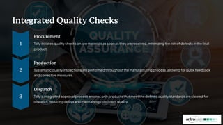 Tally For Product Quality Control In Manufacturing | PDF