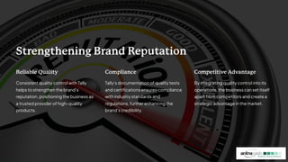 Tally For Product Quality Control In Manufacturing | PDF