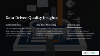 Tally For Product Quality Control In Manufacturing | PPT