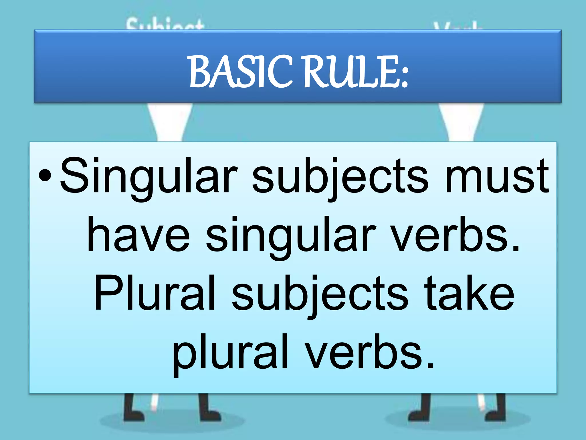 Ppt subject verb agreement demo | PPTX