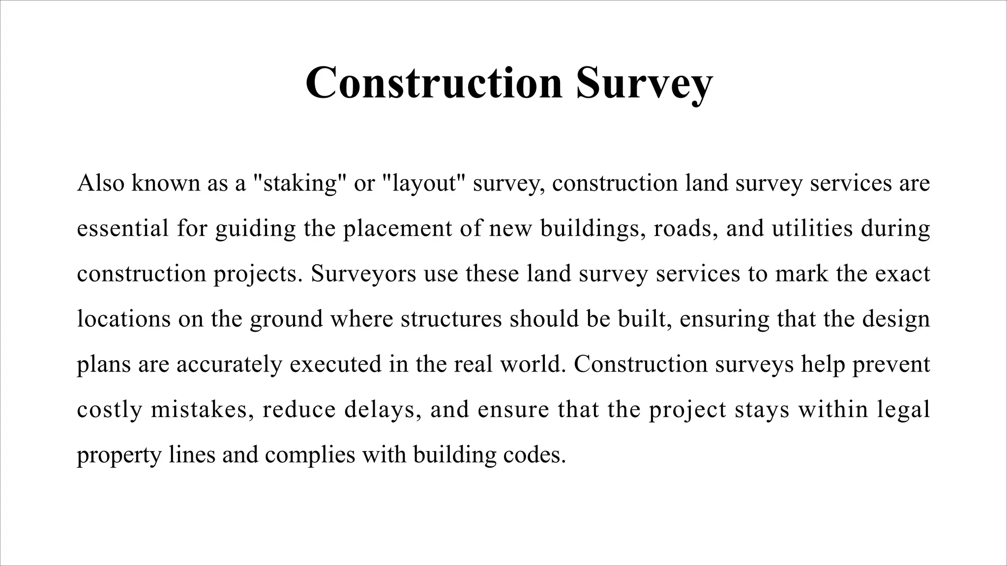 A Comprehensive Guide to Land Survey Services | PDF