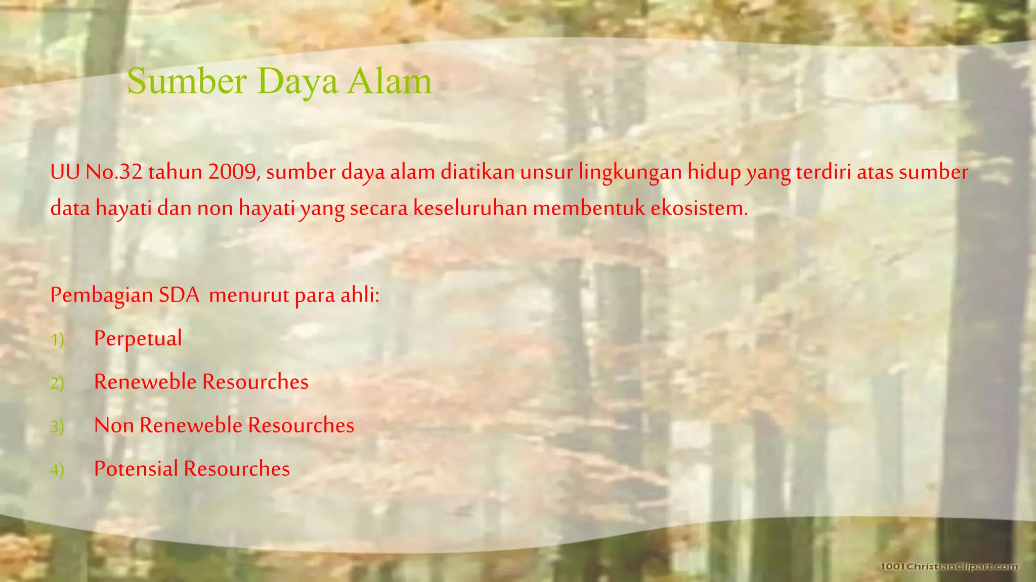 Ppt sumber daya alam | PPTX