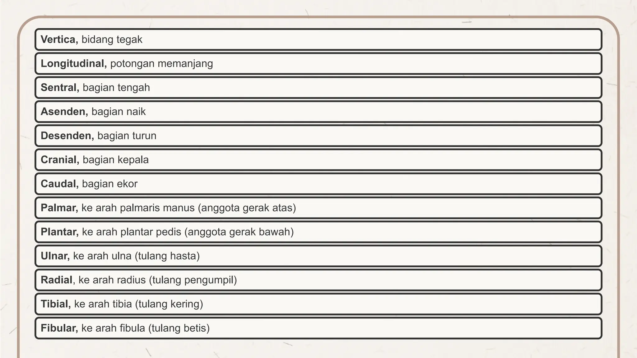 PPT Sumbu, Garis, Arah Pengerakan, dan Istilah Anatomi Manusia.pptx