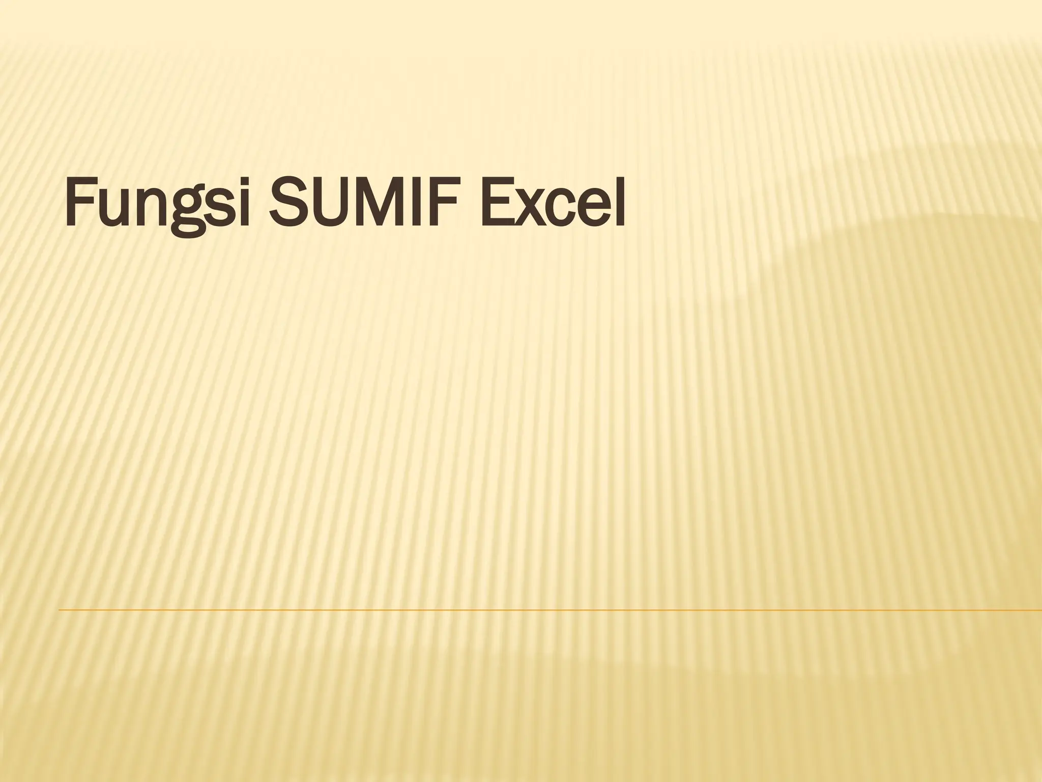 materi fungsi dasar pada microsoft excel | PPTX
