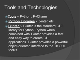ppt summer training ug.pptx | Operating Systems | Computer Software and ...