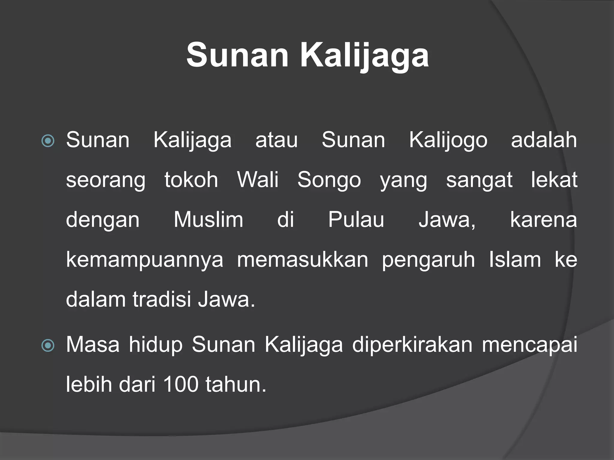 Ppt sunan kalijaga | PPTX