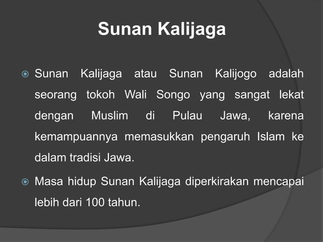 Ppt sunan kalijaga | PPTX