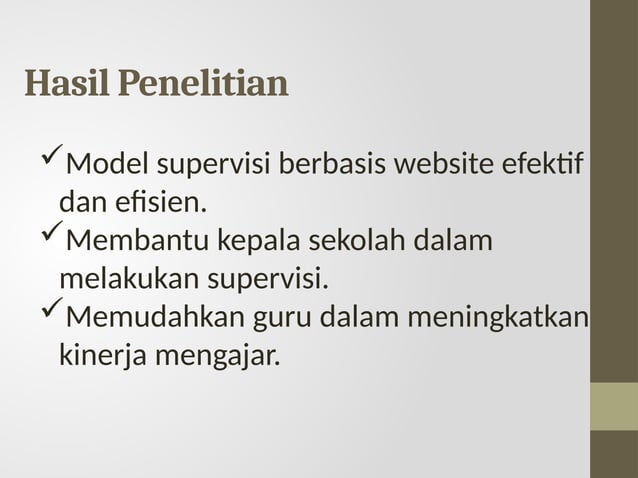 PPT Supervisi Pendidikan Islam: Pengembangan Model Supervisi.pptx