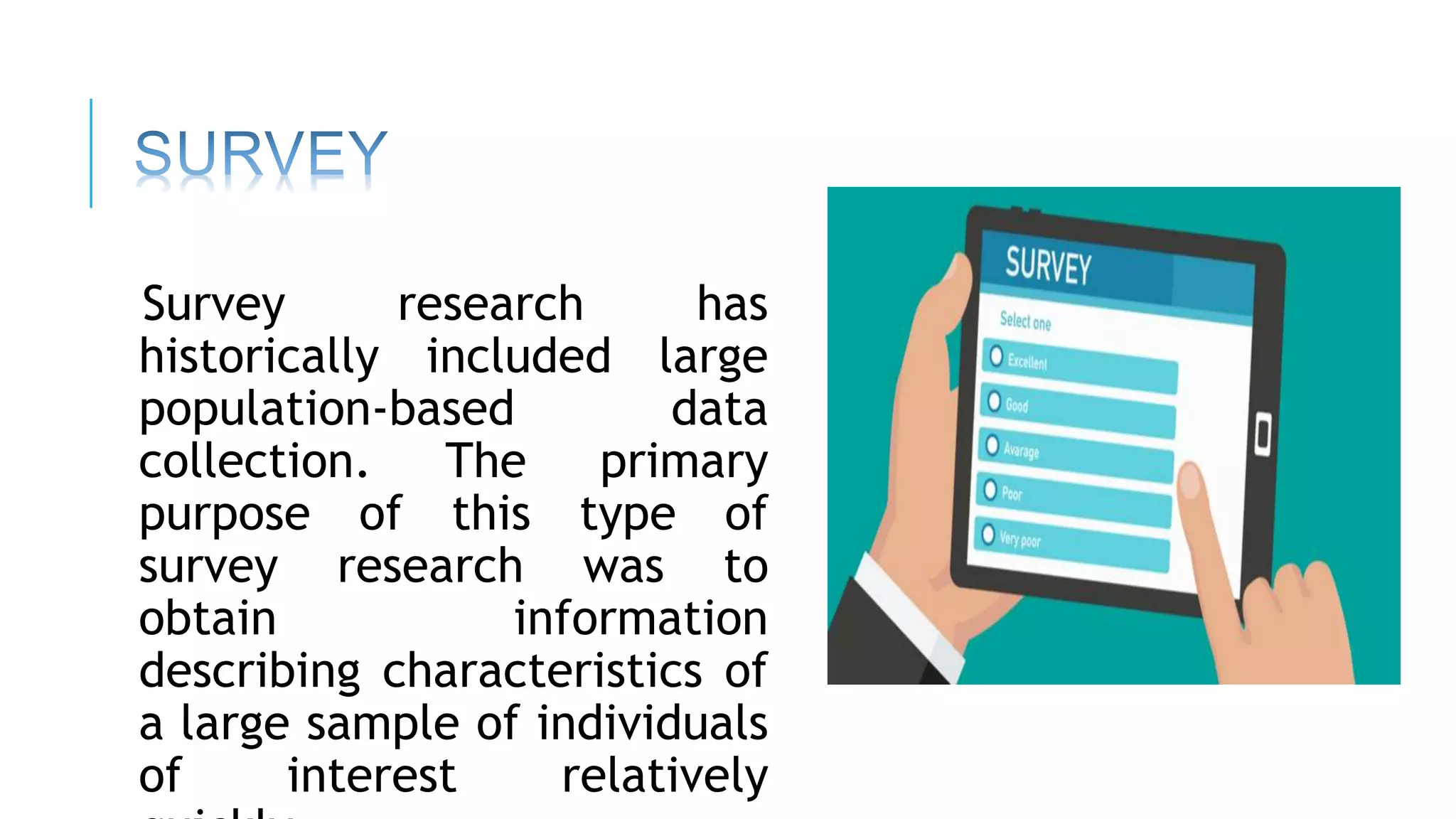 Uses of survey research | PPTX