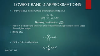 SVD - IEEE WiSPNET 2016 Conference Presentation | PPT