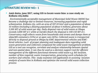 Solid Waste Management Route Optimization | PPT