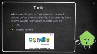 Teaching 6 syllable types and syllable division zoo | PPTX