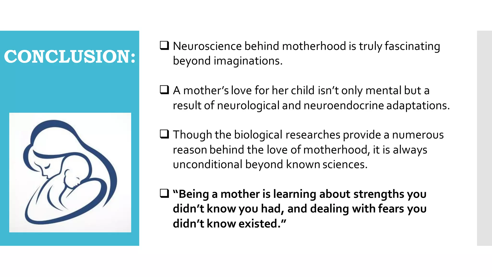 Neuroscience behind motherhood | PDF