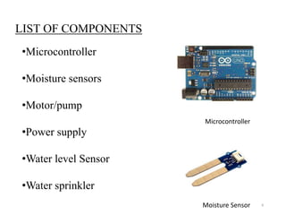 Automatic Irrigation using sensors | PPTX