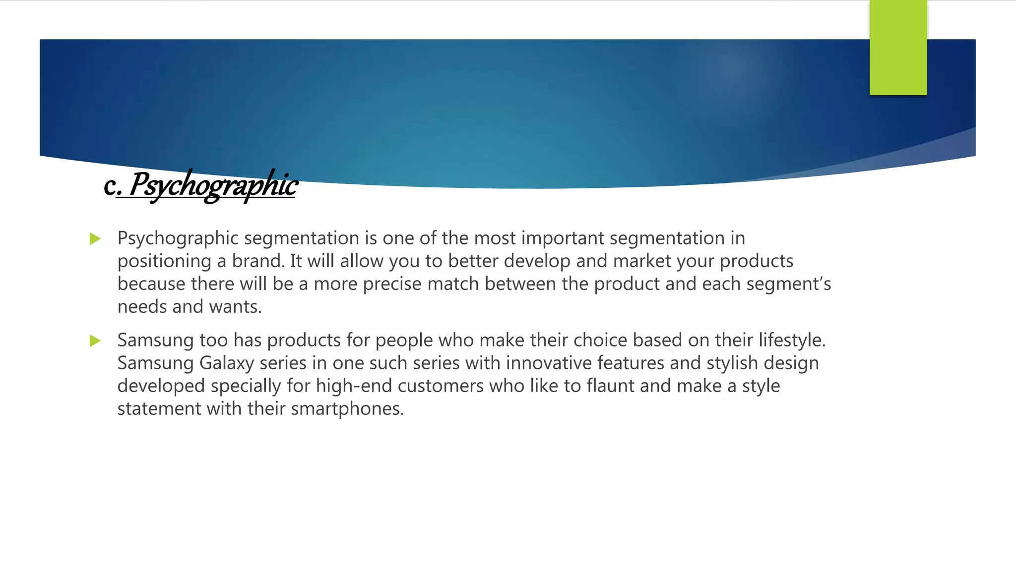 Samsung Segmentation Targeting And Positioning Pptx Phone Services