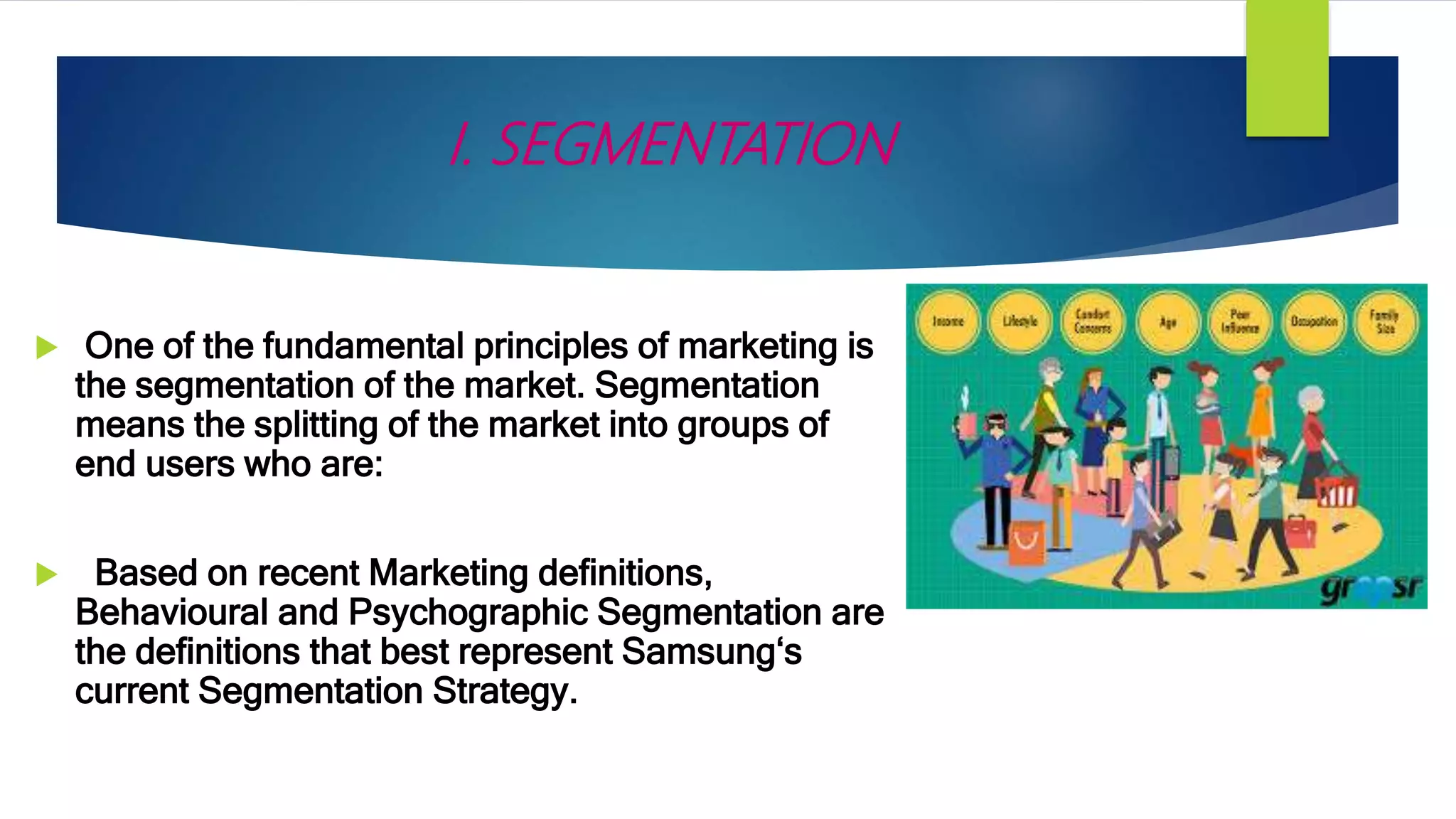Samsung Segmentation, Targeting & positioning | PPTX