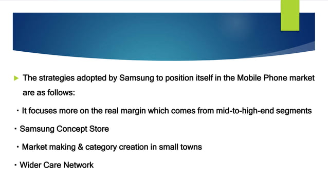 Samsung Segmentation Targeting And Positioning