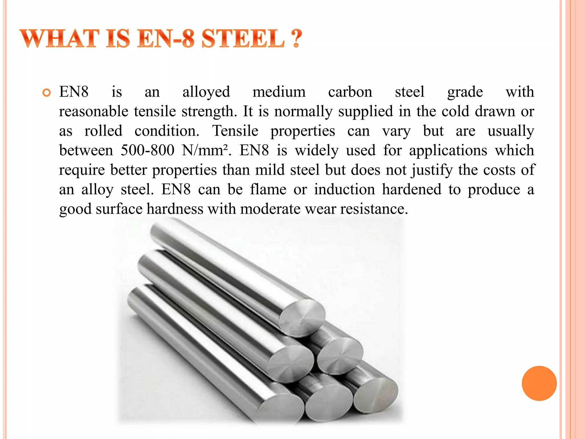STUDY OF MICRO STRUCTURE OF HEAT TREADTED EN8 STEEL | PPTX